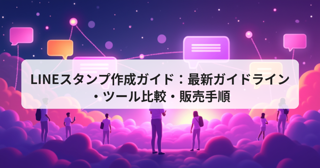 LINEスタンプ作成ガイド：最新ガイドライン・ツール比較・販売手順 - アプリの達人