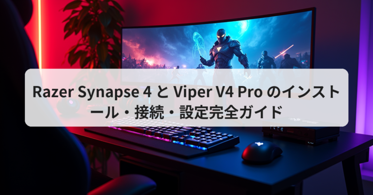 Razer Synapse 4 と Viper V4 Pro のインストール・接続・設定完全ガイド - アプリの達人