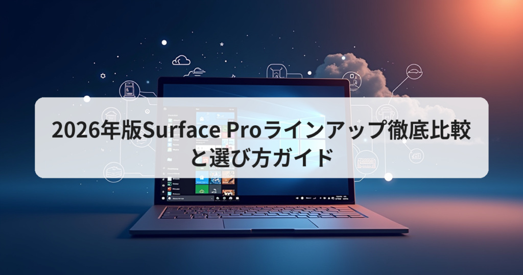 2026年版Surface Proラインアップ徹底比較と選び方ガイド - アプリの達人