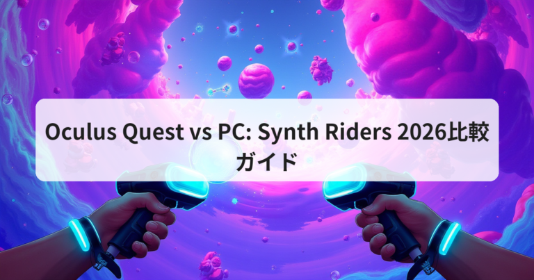 Oculus Quest vs PC: Synth Riders 2026比較ガイド - アプリの達人