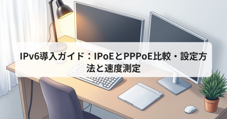 IPv6導入ガイド：IPoEとPPPoE比較・設定方法と速度測定 - アプリの達人