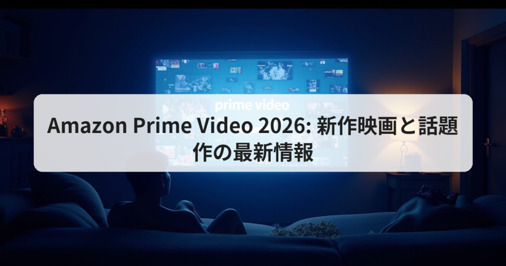 Amazon Prime Video 2026: 新作映画と話題作の最新情報 - アプリの達人