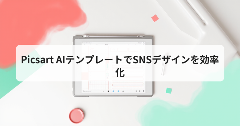 Picsart AIテンプレートでSNSデザインを効率化 - アプリの達人