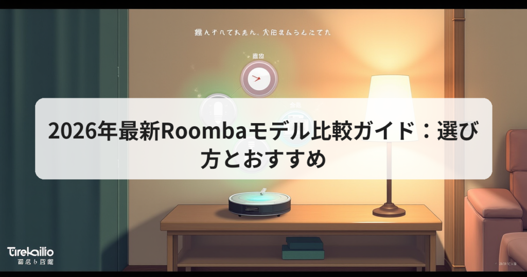 2026年最新Roombaモデル比較ガイド：選び方とおすすめ - アプリの達人