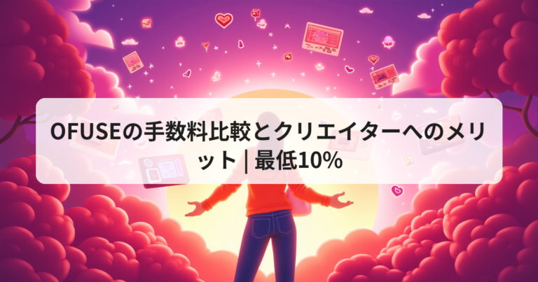 OFUSEの手数料比較とクリエイターへのメリット | 最低10% - アプリの達人