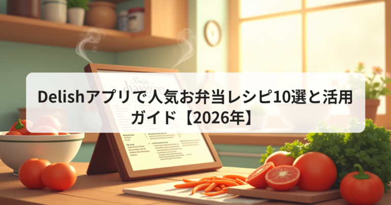 Delishアプリで人気お弁当レシピ10選と活用ガイド【2026年】 - アプリの達人