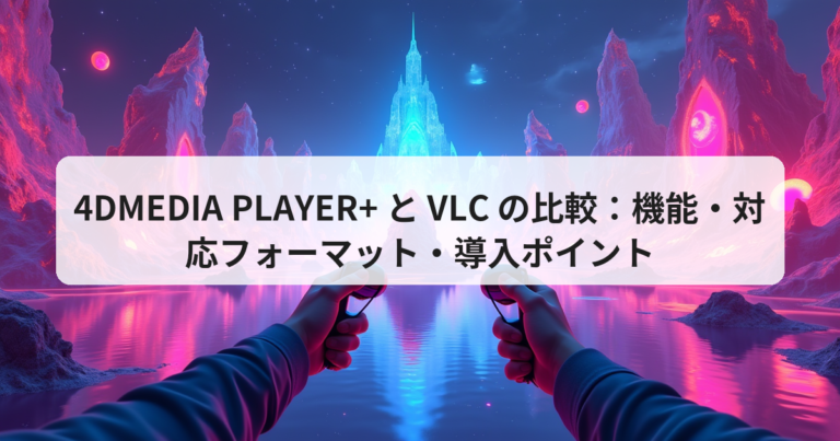4DMEDIA PLAYER+ と VLC の比較：機能・対応フォーマット・導入ポイント - アプリの達人