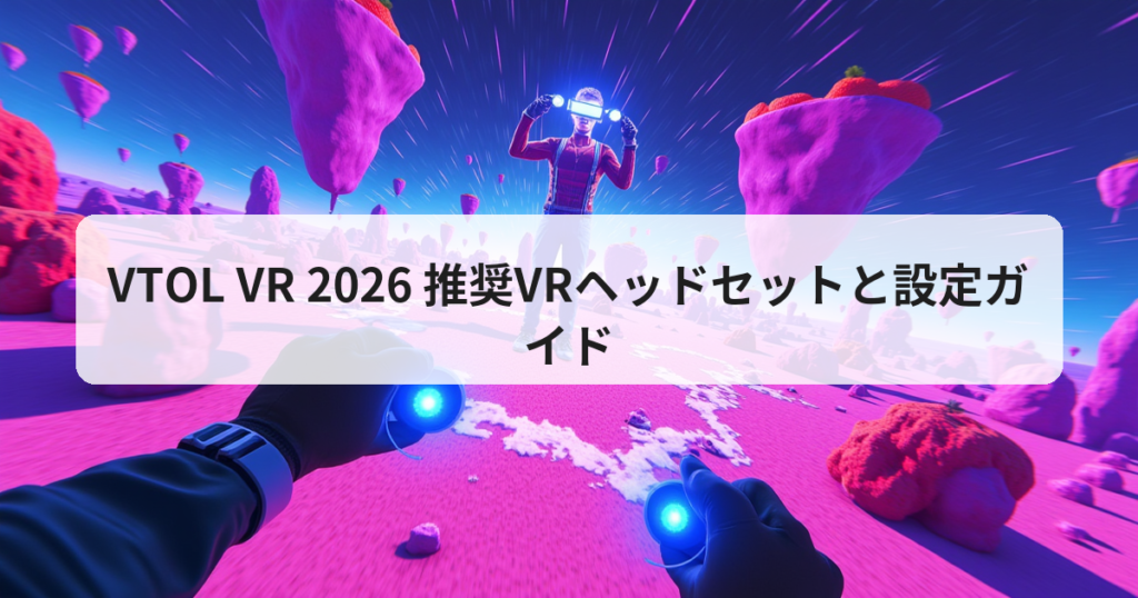 VTOL VR 2026 推奨VRヘッドセットと設定ガイド - アプリの達人