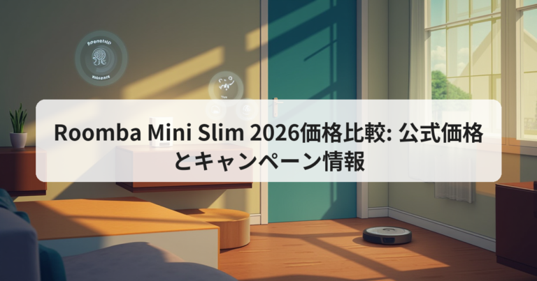 Roomba Mini Slim 2026価格比較: 公式価格とキャンペーン情報 - アプリの達人