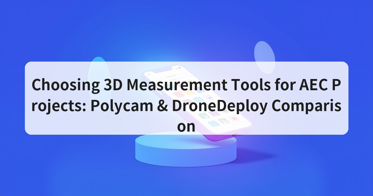 Choosing 3D Measurement Tools for AEC Projects: Polycam & DroneDeploy ...