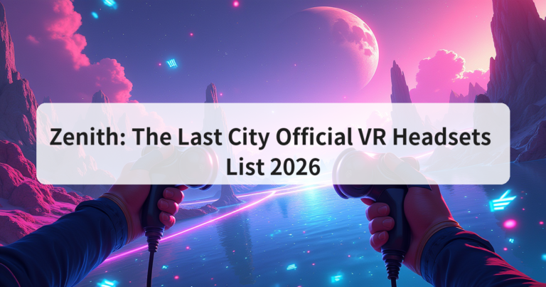 Zenith: The Last City Official VR Headsets List 2026 - アプリの達人