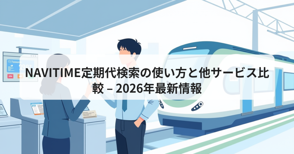 NAVITIME定期代検索の使い方と他サービス比較 – 2026年最新情報 - アプリの達人