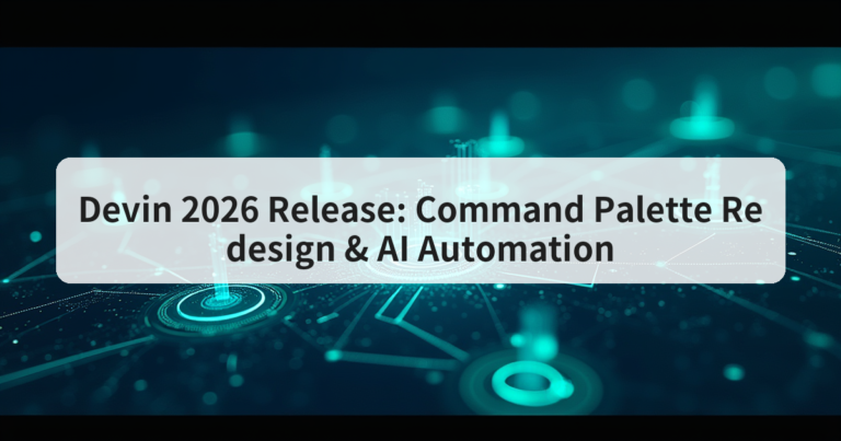 Devin 2026 Release: Command Palette Redesign & AI Automation - アプリの達人