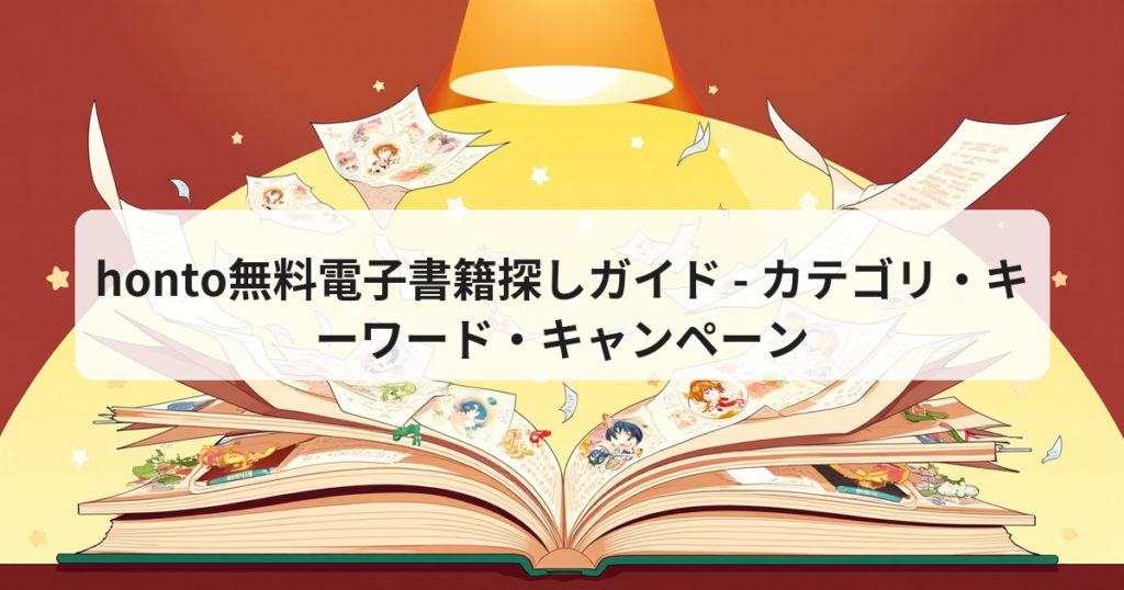 honto無料電子書籍探しガイド - カテゴリ・キーワード・キャンペーン - アプリの達人