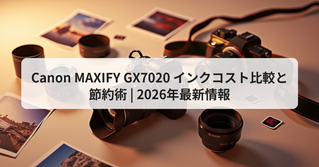 Canon MAXIFY GX7020 インクコスト比較と節約術 | 2026年最新情報 - アプリの達人