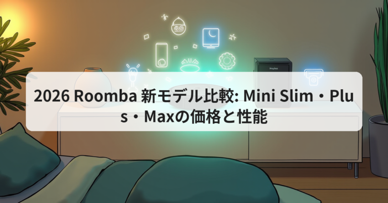 2026 Roomba 新モデル比較: Mini Slim・Plus・Maxの価格と性能 - アプリの達人