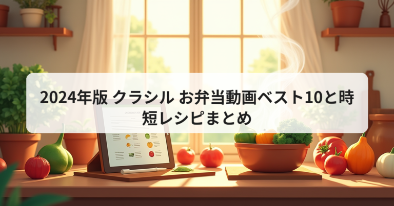 2024年版 クラシル お弁当動画ベスト10と時短レシピまとめ - アプリの達人