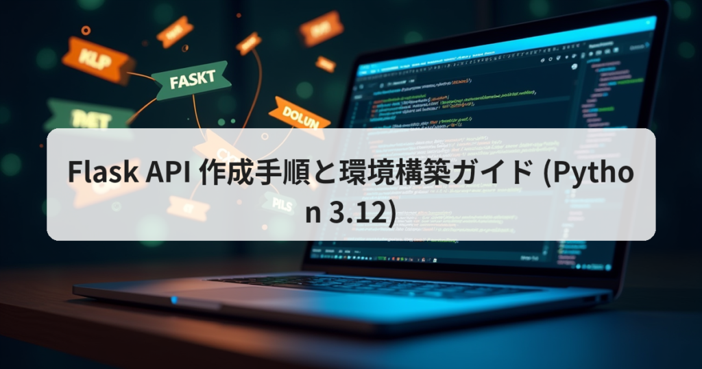 Flask API 作成手順と環境構築ガイド (Python 3.12) - アプリの達人